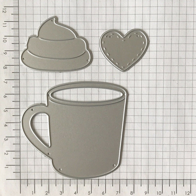 Coffee Mug Metal Cutting Dies,paper Craft Cutting Die, Embossing ...