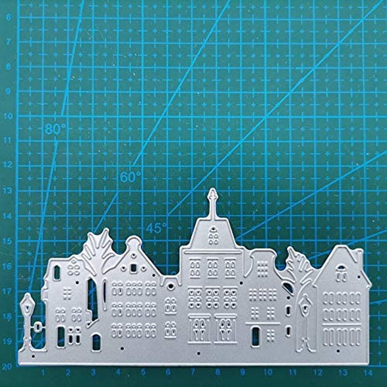 House Building Metal Cutting Diespaper Craft Cutting Die | Etsy