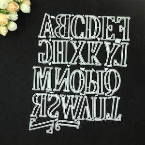 Alphabet Letters Metal Cutting Dies,paper Craft Cutting Die, Embossing ...