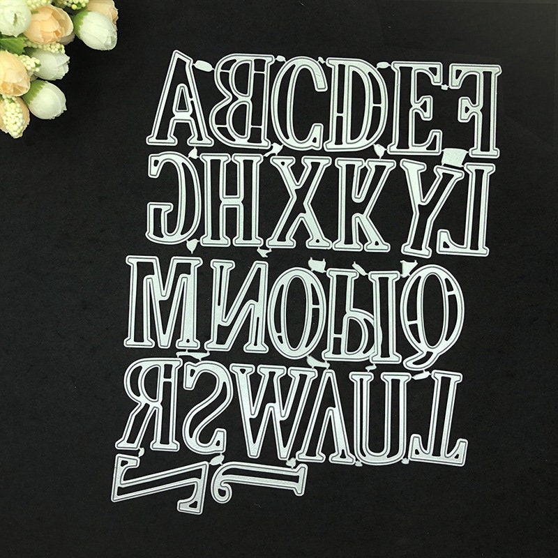 Alphabet Letters Metal Cutting Dies,paper Craft Cutting Die, Embossing ...