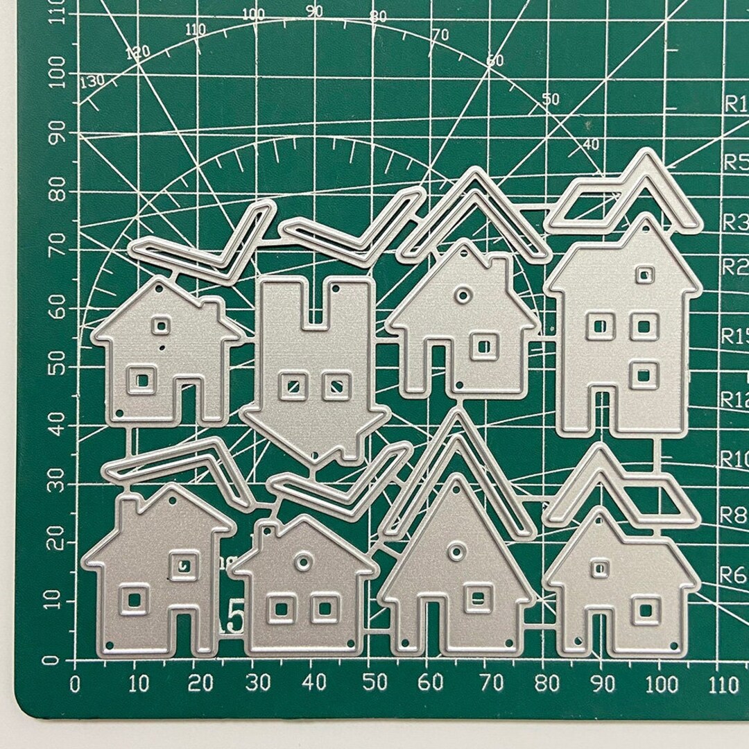 House Set Metal Cutting Dies,paper Craft Cutting Die, Embossing Stencil ...