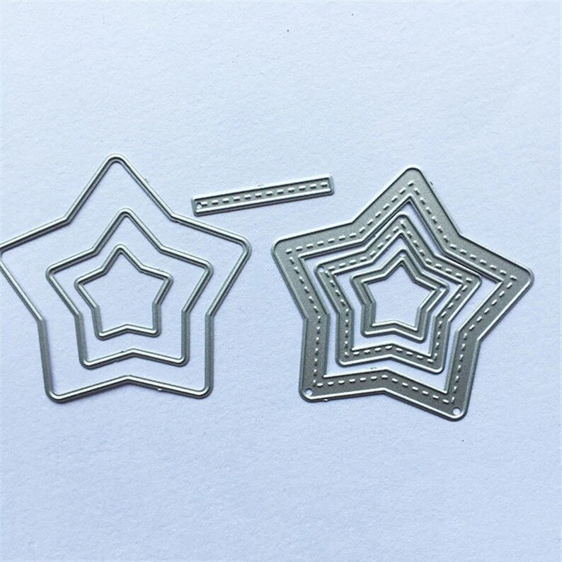 Layered Star Metal Cutting Diespaper Craft Cutting Die - Etsy