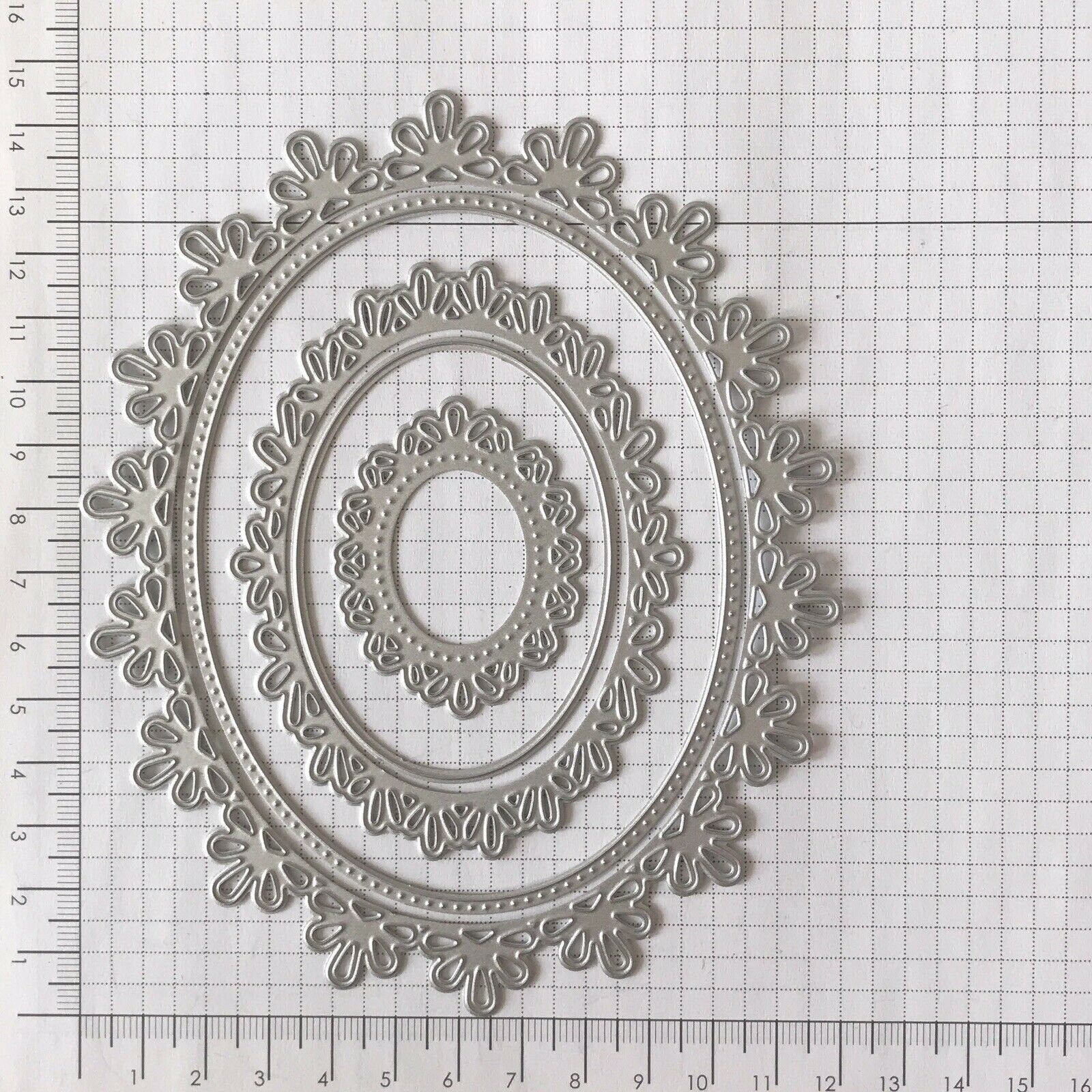 Oval Flowers Metal Cutting Diespaper Craft Cutting Die - Etsy