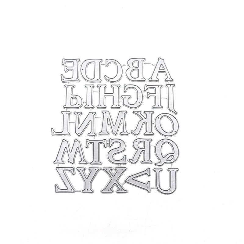 Alphabets Metal Cutting Dies,paper Craft Cutting Die, Embossing Stencil ...