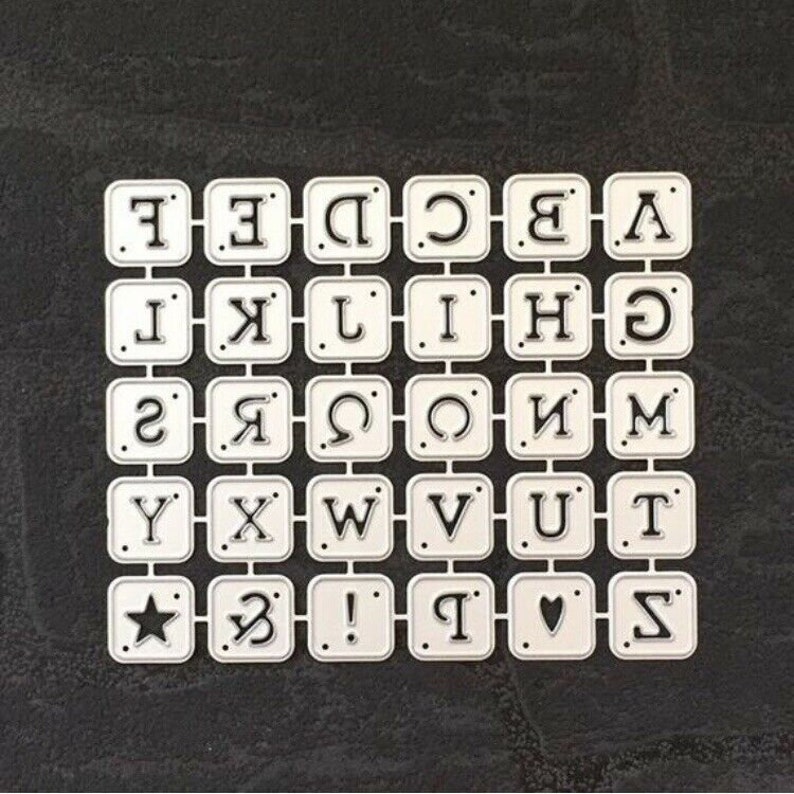 Alphabet Letters Metal Cutting Diespaper Craft Cutting Die - Etsy