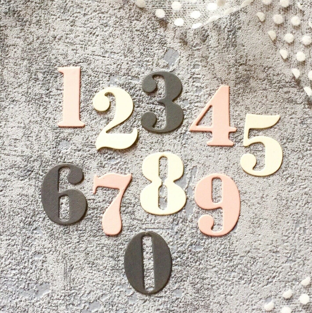 Number Metal Dies, Metal Cutting Dies Numbers 0-9, Set of Numbers 2.5cm ...