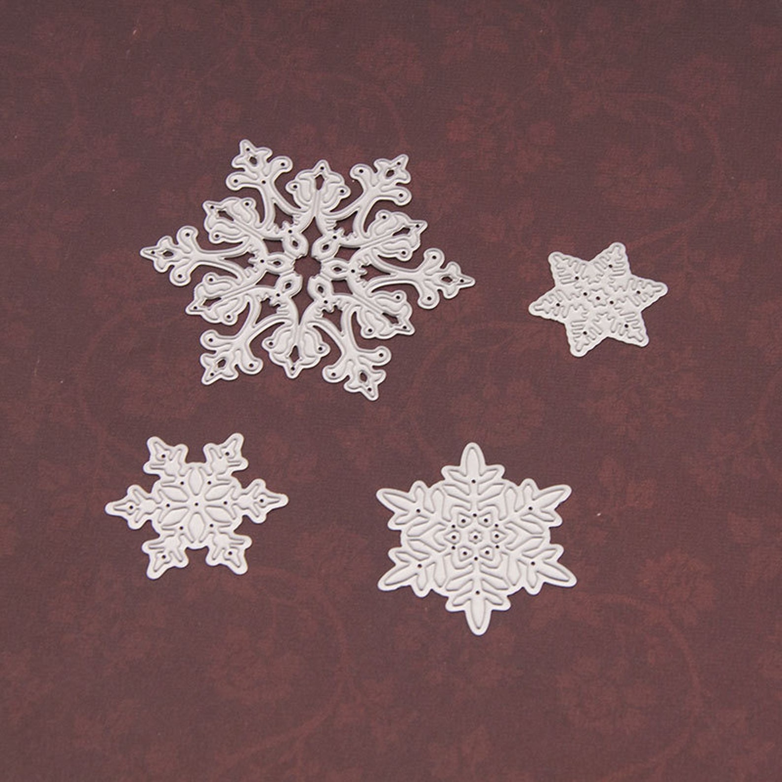 4pcs Snowflake Metal Die Cuts,paper Craft Cutting Dies, Stencil ...