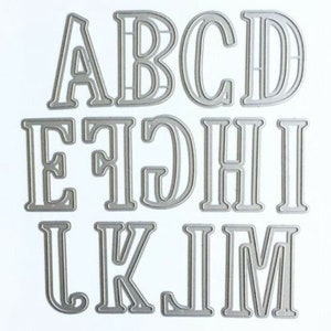 Alphabet Letters Metal Cutting Dies,paper Craft Cutting Die, Embossing ...