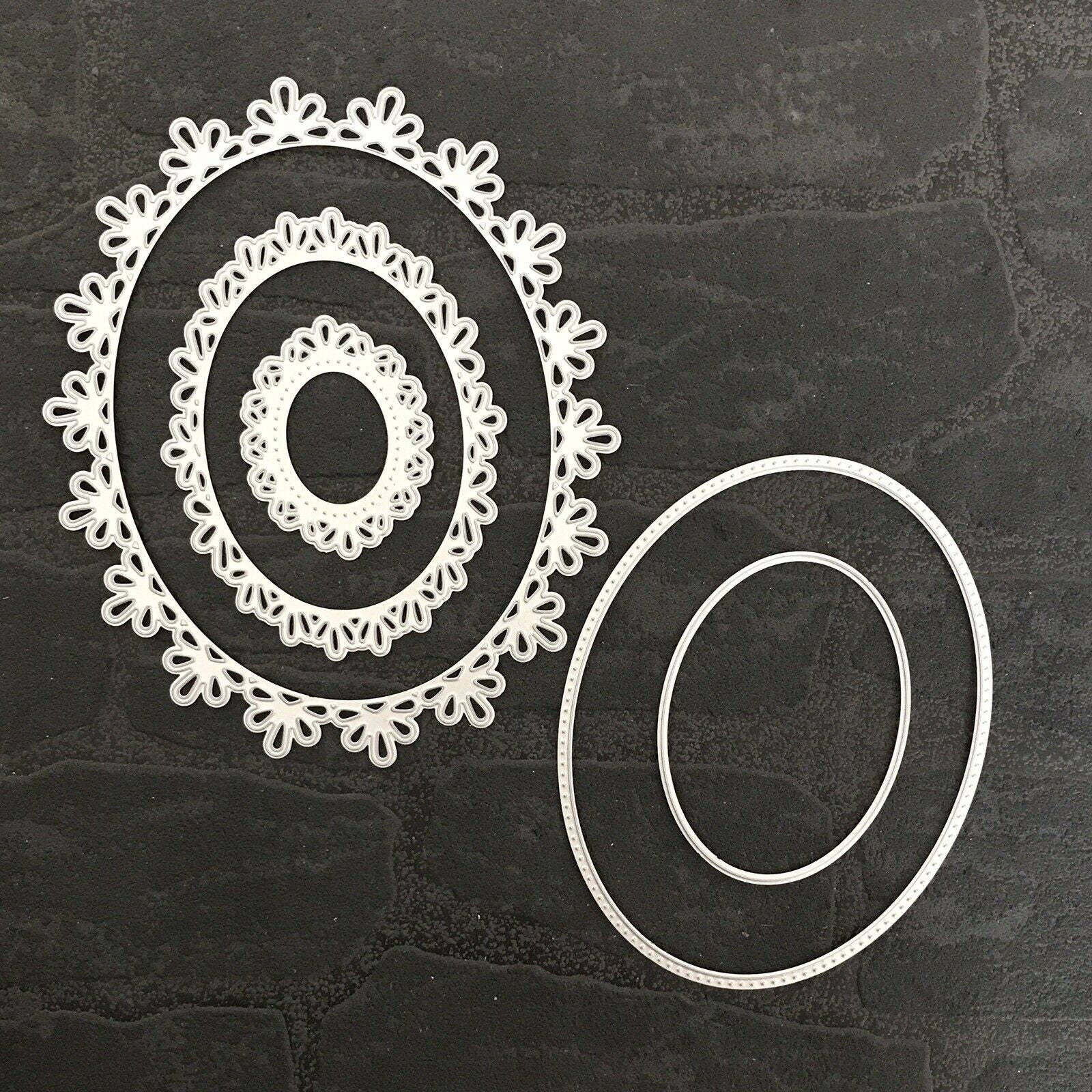 Oval Flowers Metal Cutting Diespaper Craft Cutting Die - Etsy