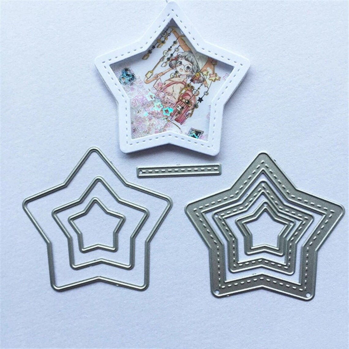 Layered Star Metal Cutting Dies,paper Craft Cutting Die, Embossing ...