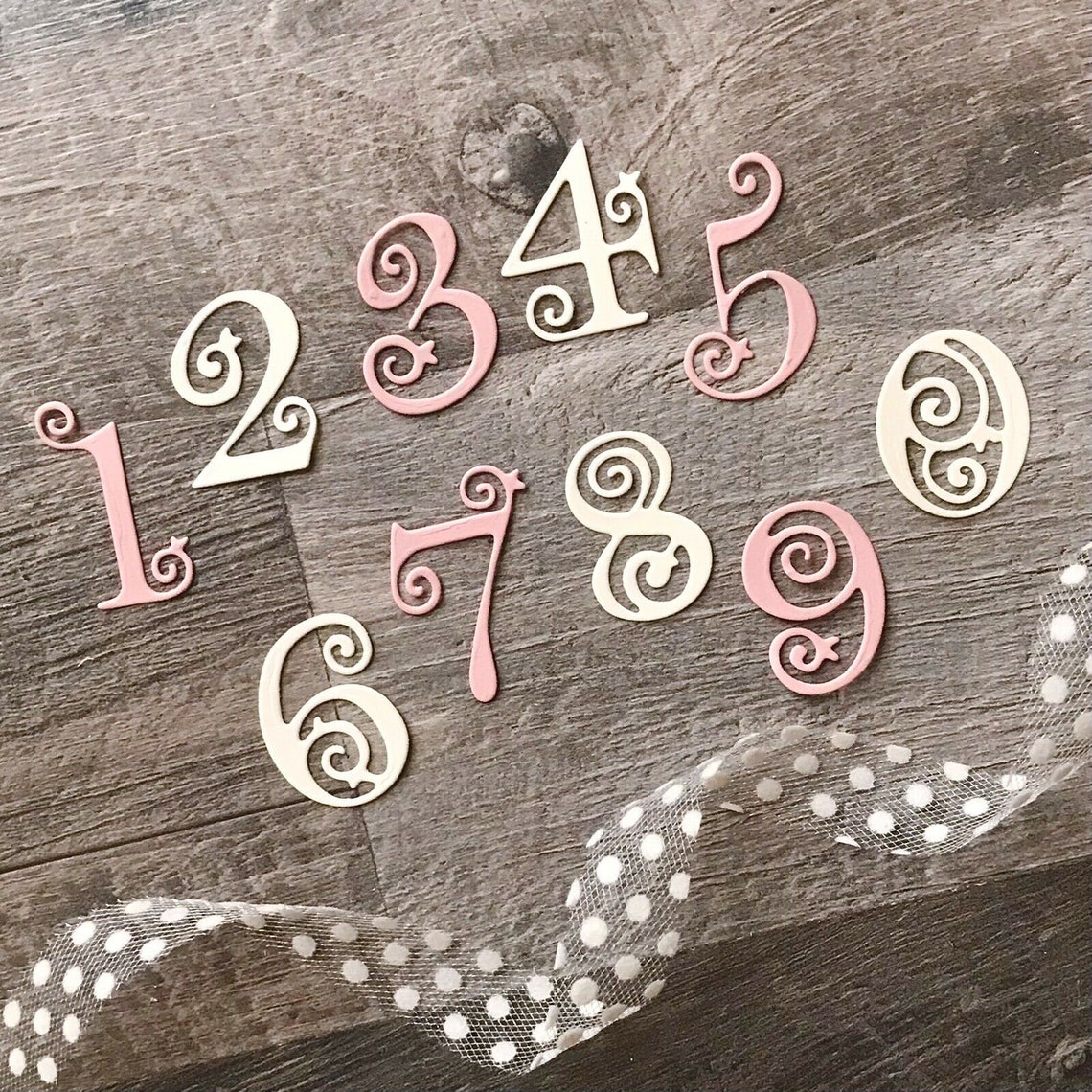 Lace Numbers Metal Die Cutspaper Craft Cutting Dies Stencils - Etsy
