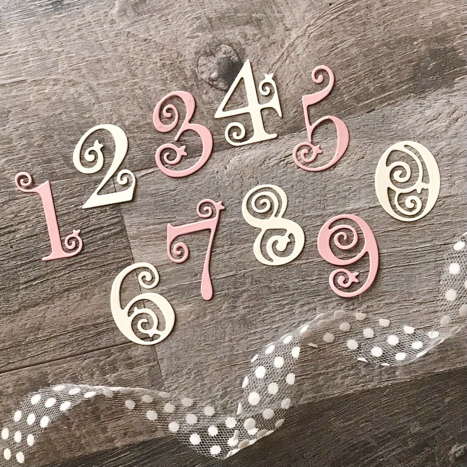 Lace Numbers Metal Die Cutspaper Craft Cutting Dies Stencils - Etsy