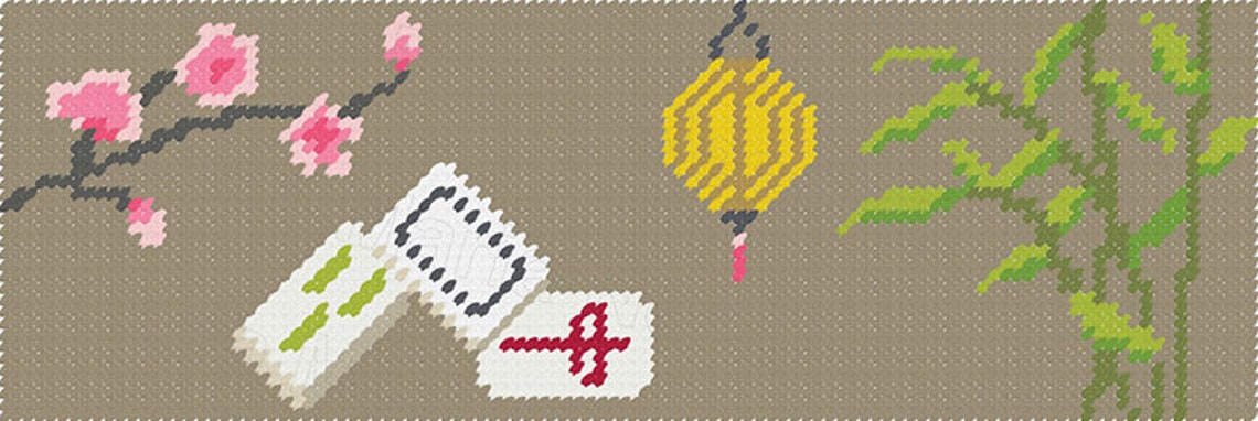 Mahjong Cuff Needlepoint Canvas - Etsy