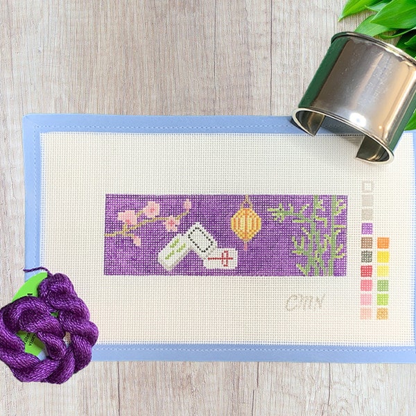 Needlepoint Mahjong Canvas - Etsy