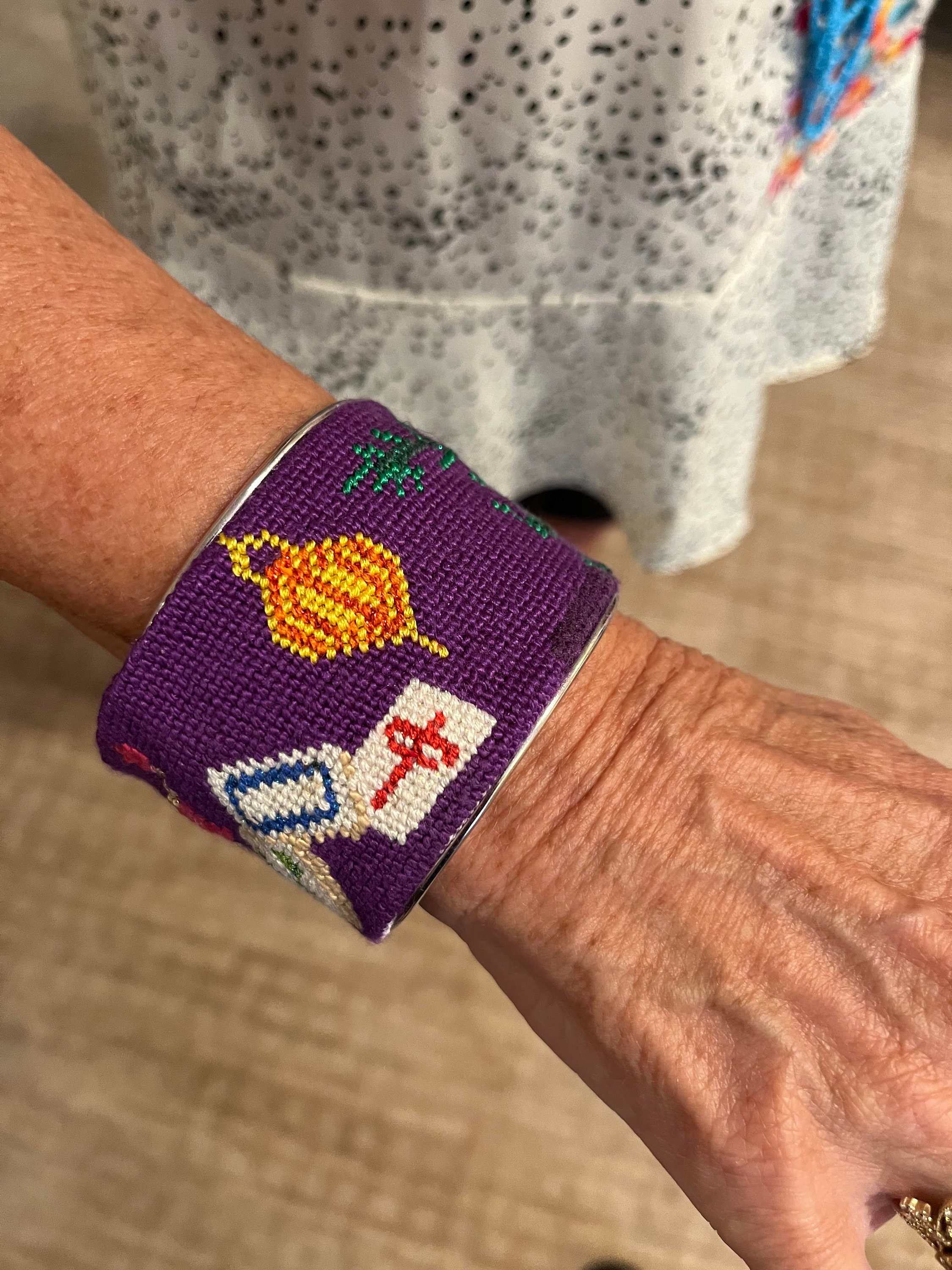 Mahjong Cuff Needlepoint Canvas - Etsy