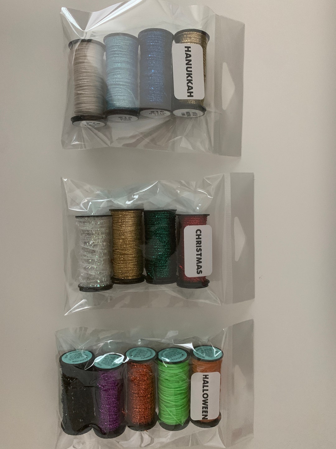 Kreinik Metallic Threads Packs | Halloween Threads Pack | Hanukkah ...