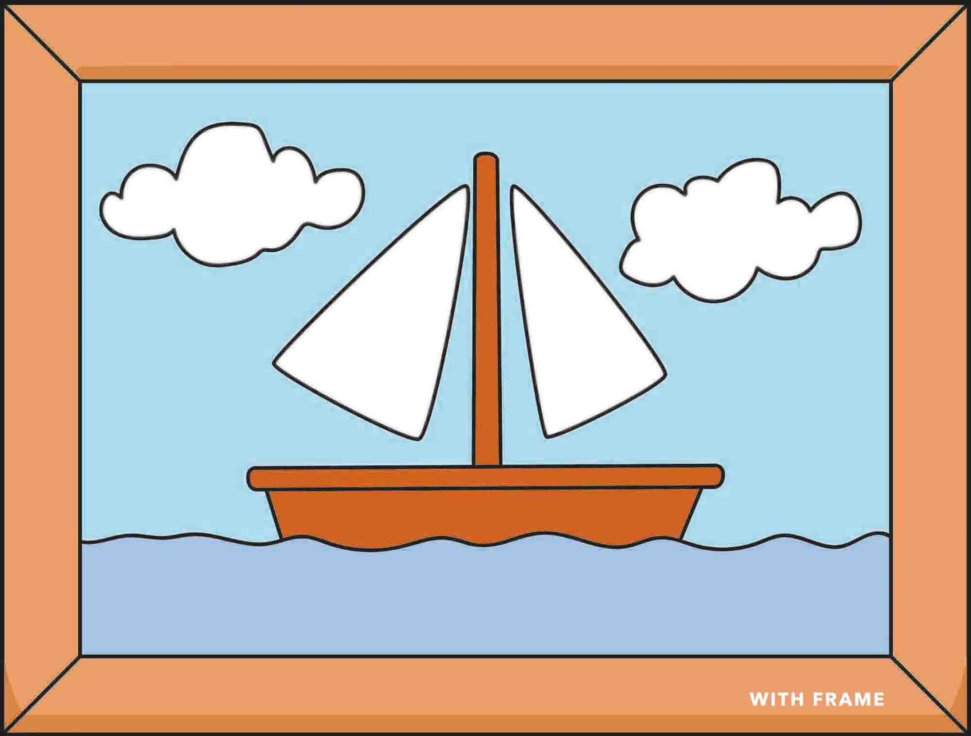 The Simpsons Boat Painting, the Simpsons Painting, Simpsons Sail, Scene ...