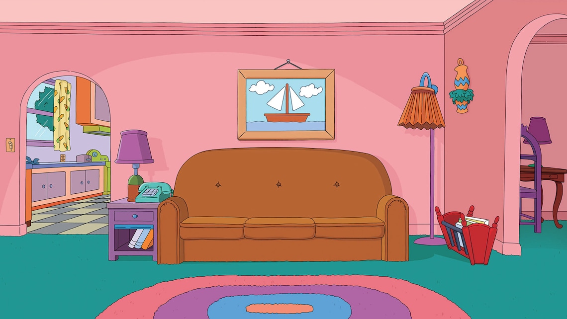 The Simpsons Boat Painting, the Simpsons Painting, Simpsons Sail, Scene ...