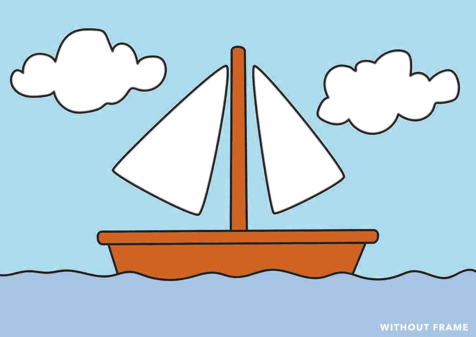 The Simpsons Boat Painting, the Simpsons Painting, Simpsons Sail, Scene ...