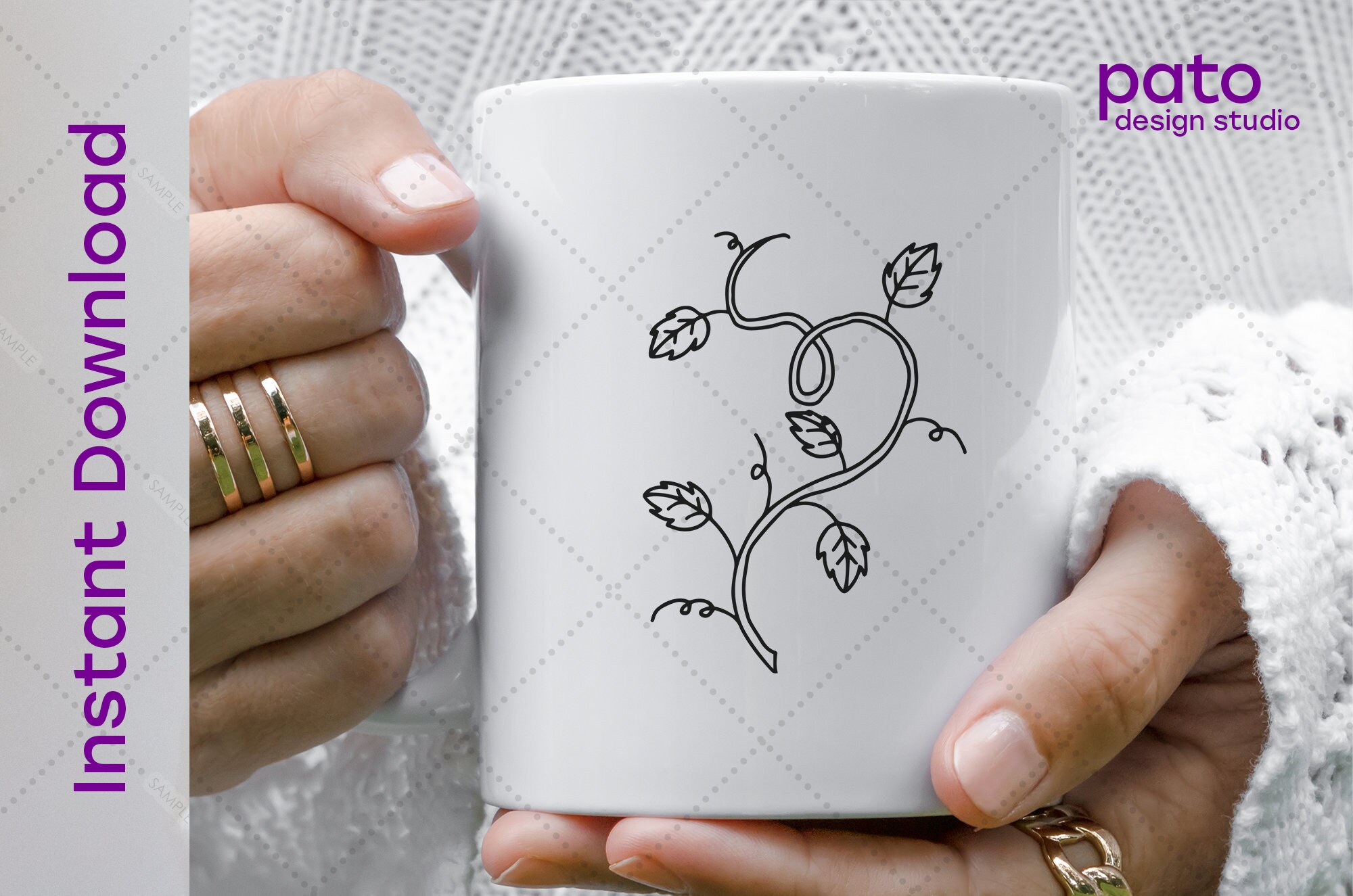 Vine SVG, Vines Svg, Decorative Vine SVG, Leaf Svg, Png, Jpg, Digital ...