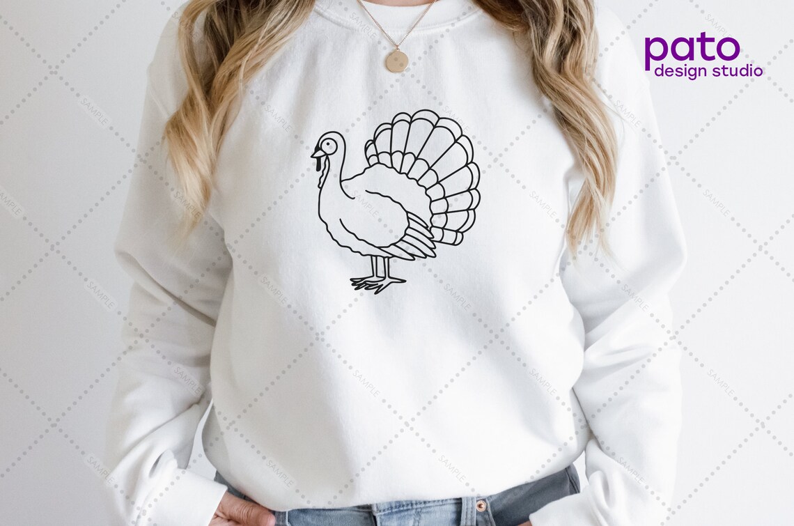 Thanksgiving Turkey SVG, Autumn Clipart, Turkey SVG, Digital Download ...