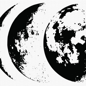 Moon Svg Moon Phases Svg Lunar Phases Svg Crescent Moon Svg - Etsy
