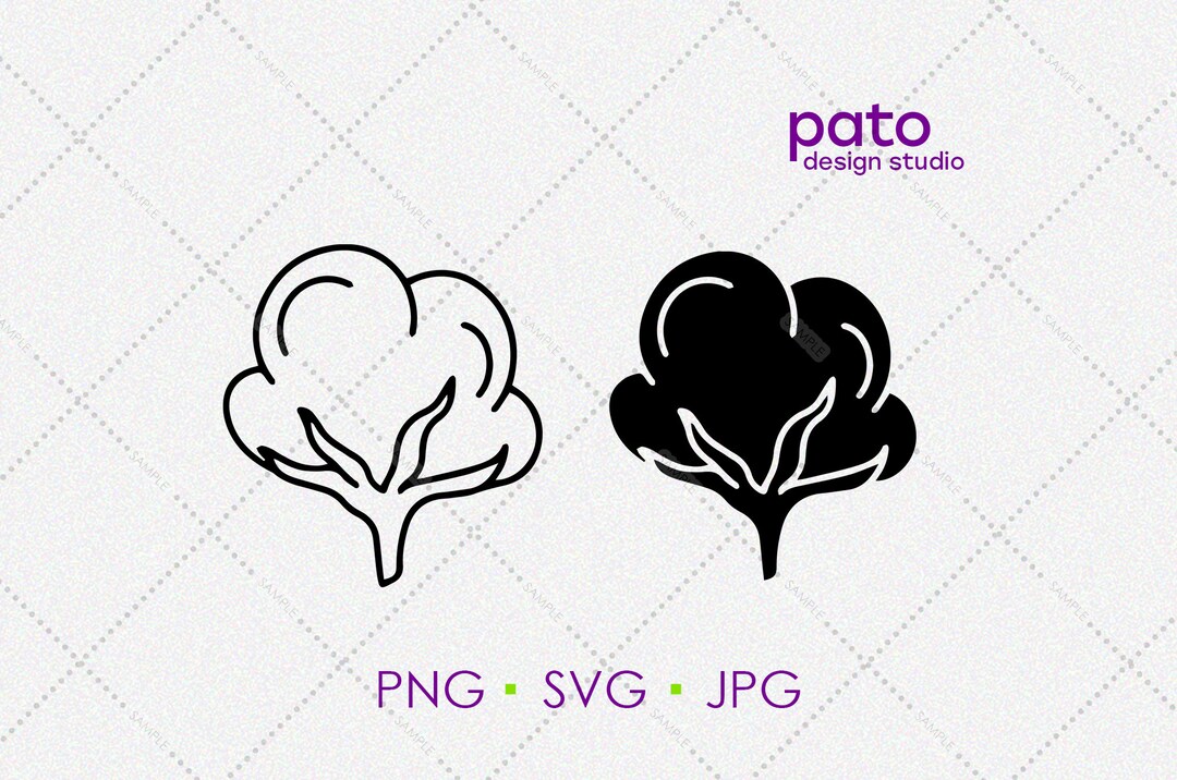 Cotton SVG, Cotton Plant, Cotton Flower, Cotton Ball Svg, Cotton ...