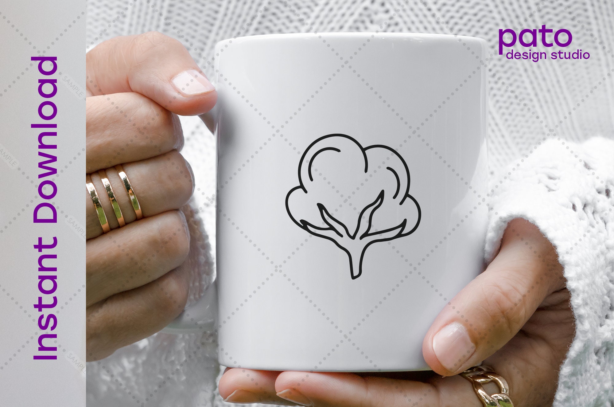 Cotton SVG, Cotton Plant, Cotton Flower, Cotton Ball Svg, Cotton ...