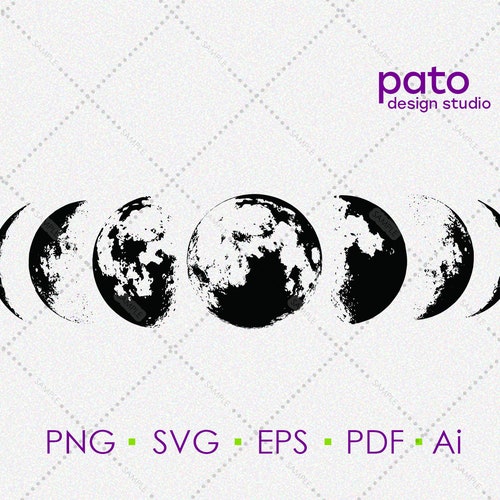 Lunar Phases Svg Moon Phases Svg Crescent Moon Svg Moon Child - Etsy ...