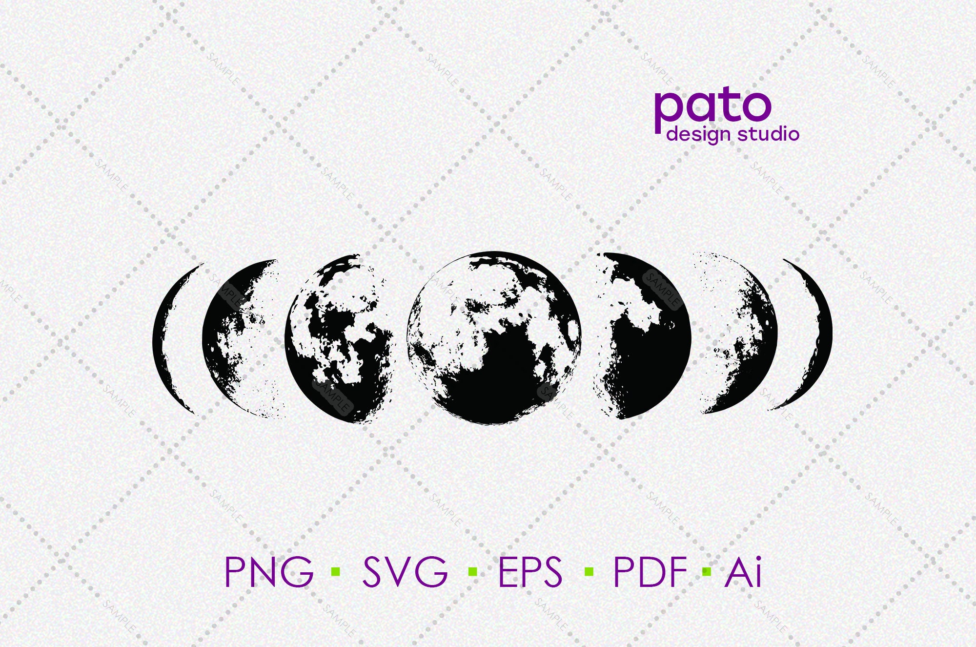 Moon Svg Moon Phases Svg Lunar Phases Svg Crescent Moon Svg - Etsy Canada