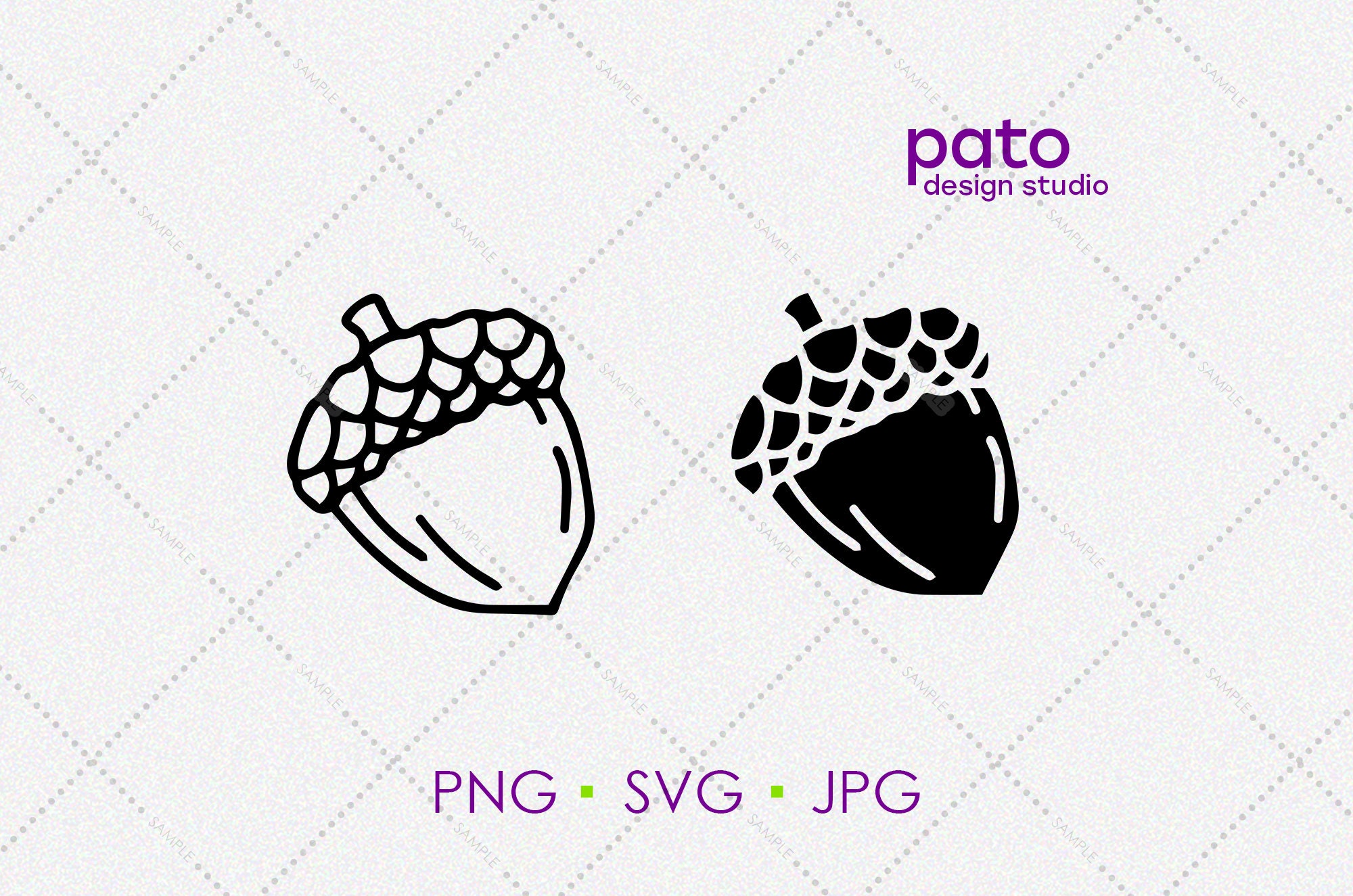 Acorn Svg, Fall Acorn, Acorn Art, Digital Download Cut File for Cricut ...