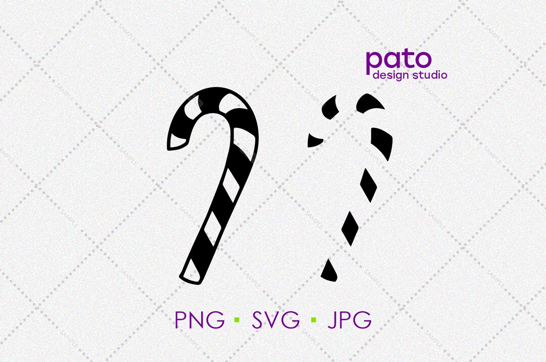 Holiday Candy Cane SVG, PNG, Christmas Candy Cane, Christmas Holiday ...