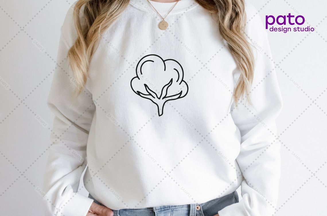 Cotton SVG, Cotton Plant, Cotton Flower, Cotton Ball Svg, Cotton ...