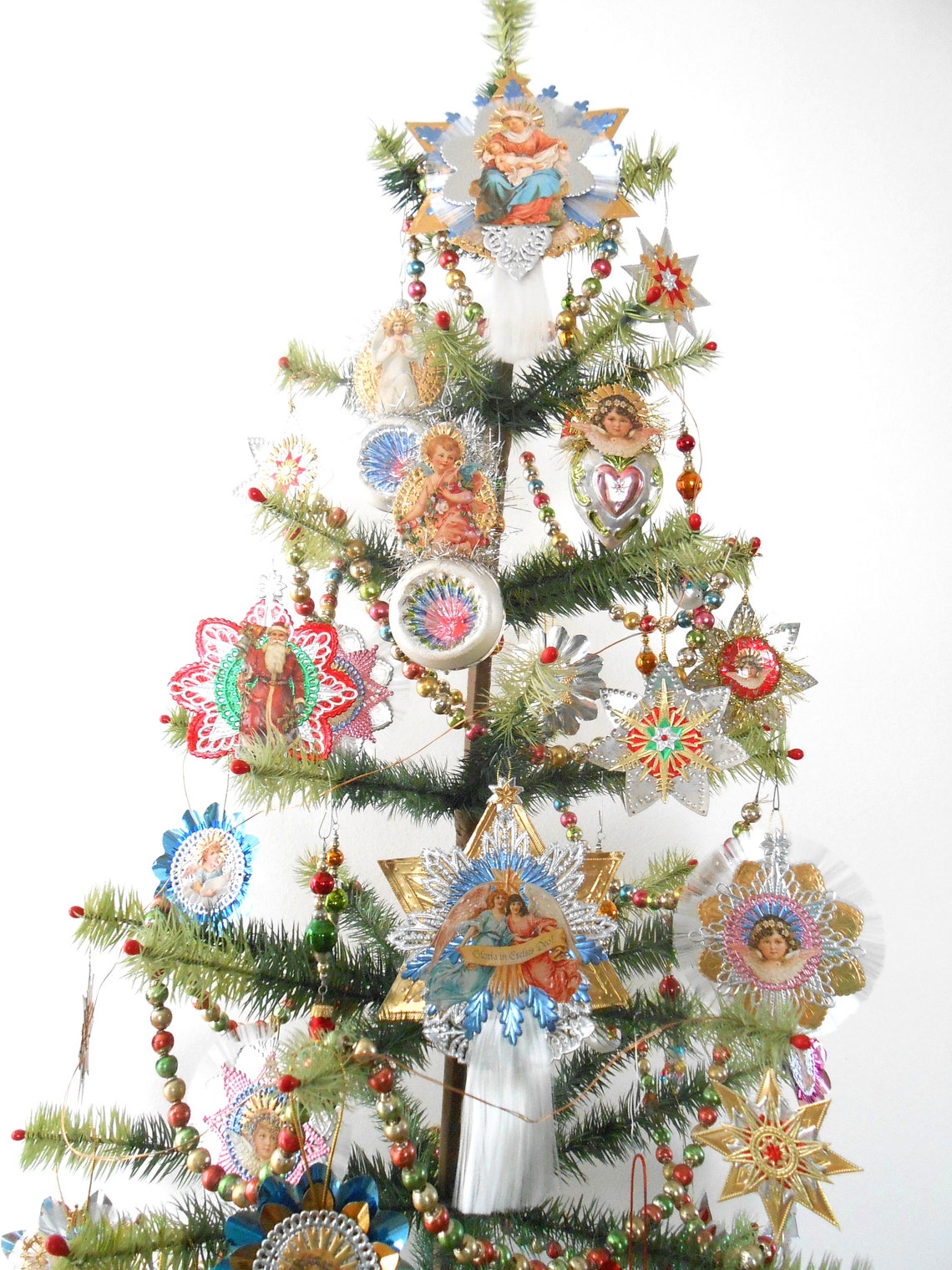 TREE TOPPER mid Century MODERN Christmas mercury glass | Etsy