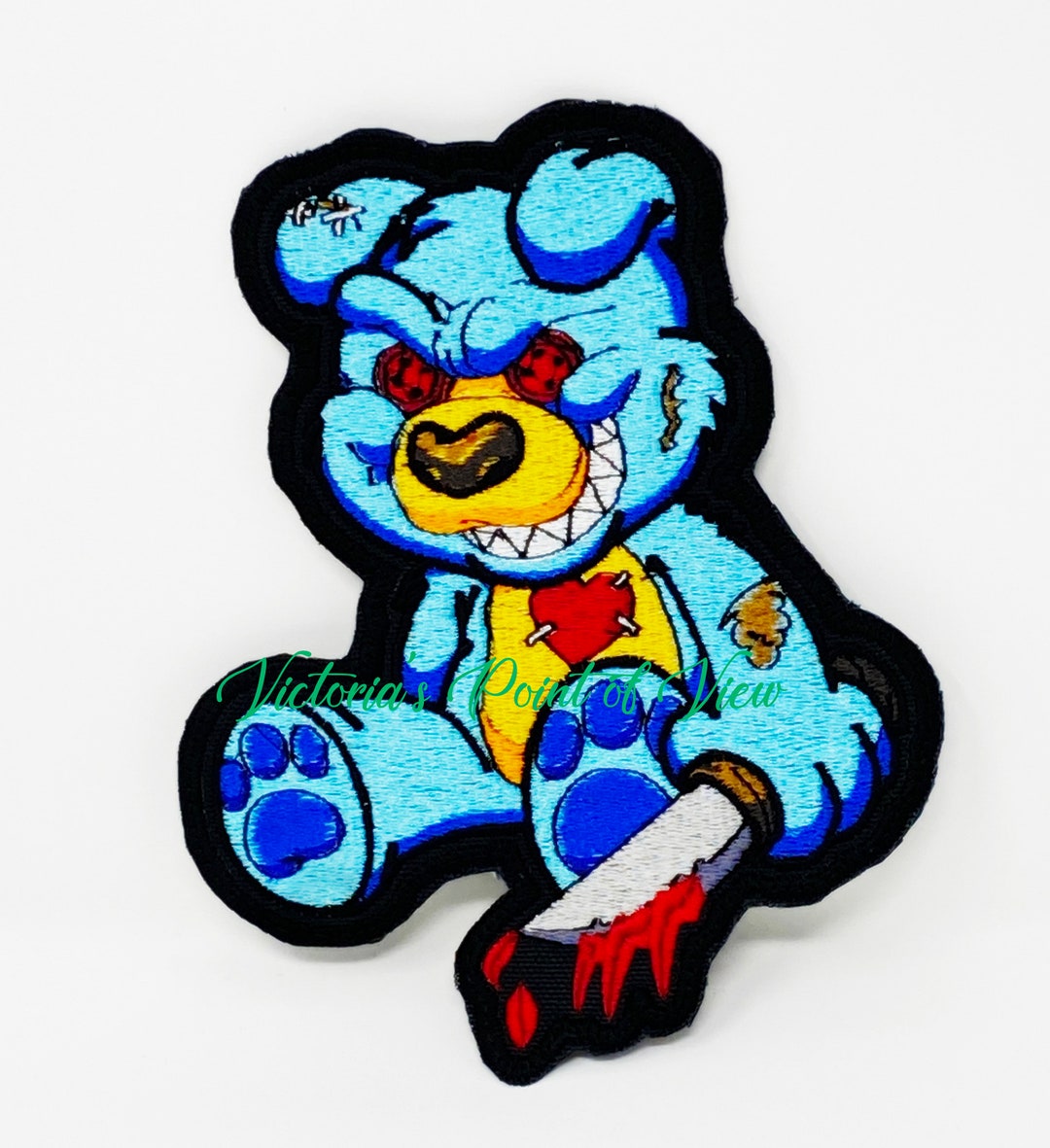 Angry Bear Patch Angry Bear Embroidered Patch Detailed Intricate ...