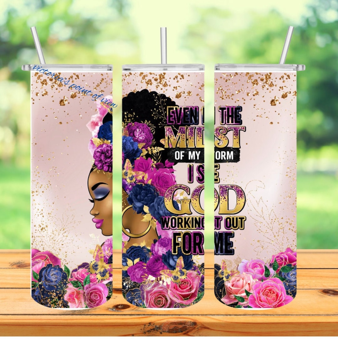 Personalized Tumbler Gift Set, 20oz Tumbler With Makeup Bag - Etsy