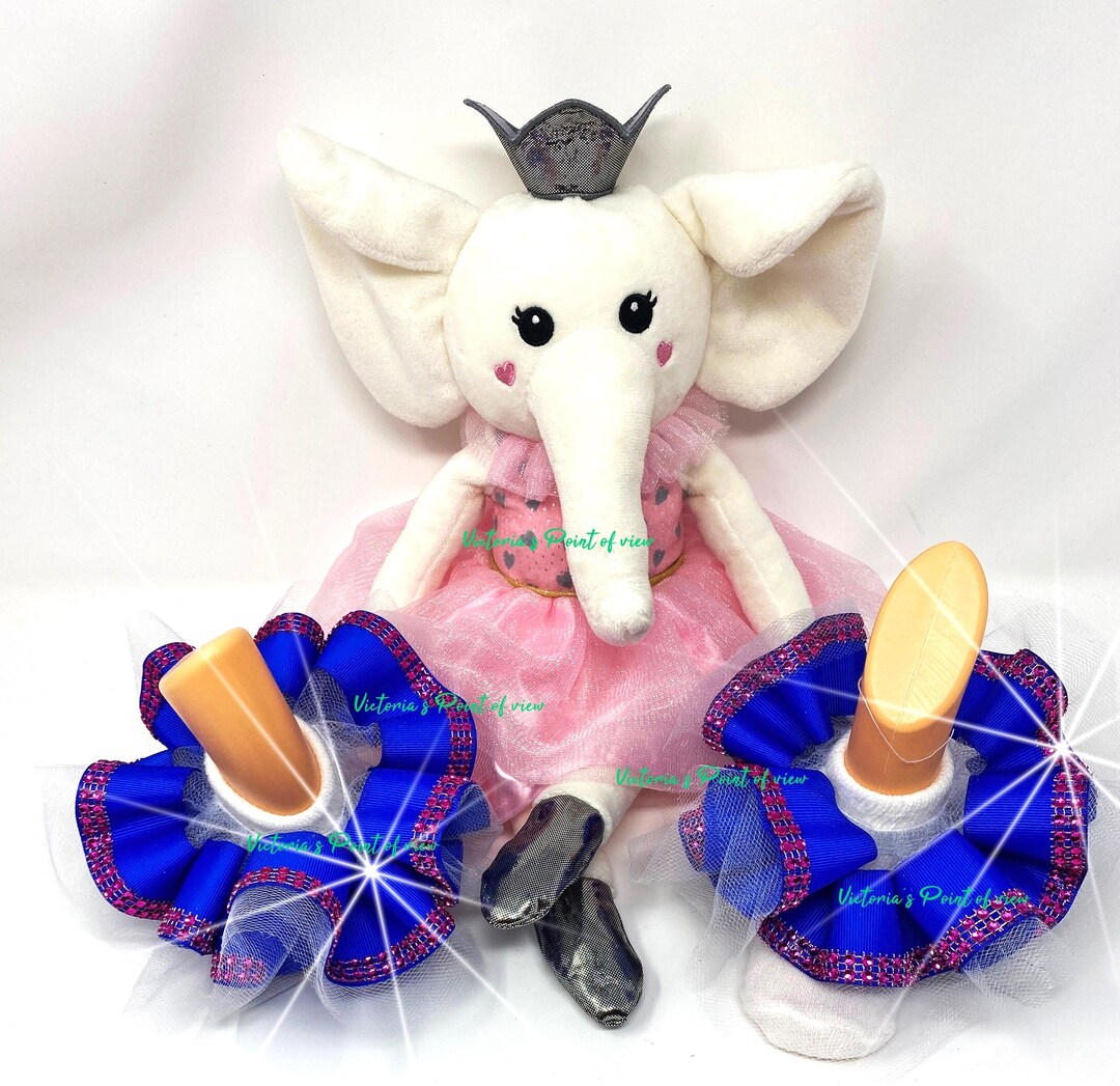 Tutu Anklets Royal Blue and Pink Rhinestone Trim Ankle Ruffle Sockless ...