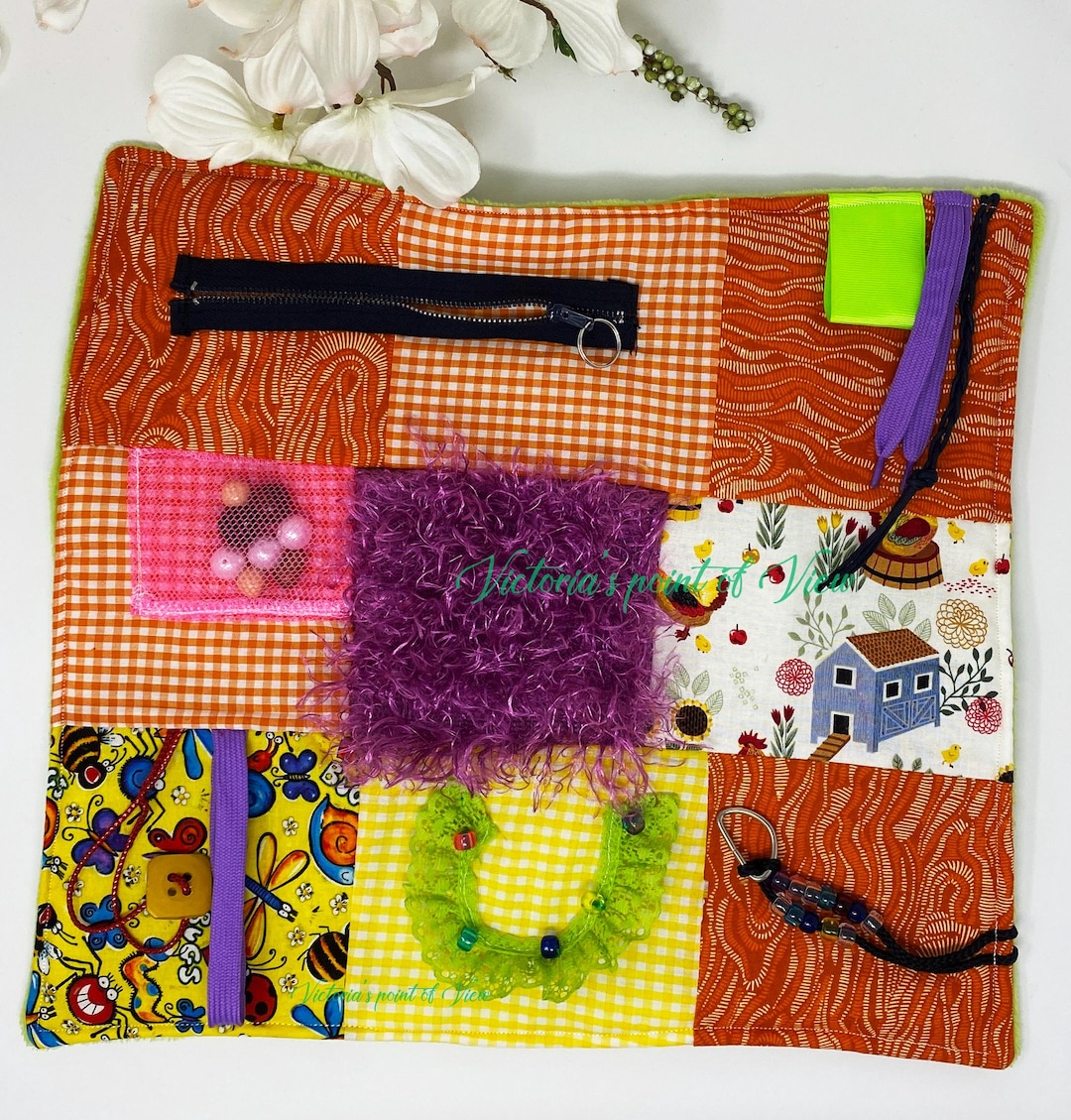 Fidget Lap Pad for Those With Dementia/ Alzheimer's Help's Keep Hands ...