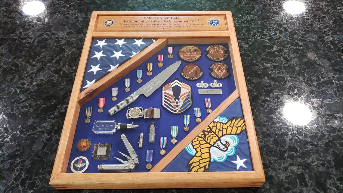 Military Shadow Box Custom Display Case 22x27 - Etsy