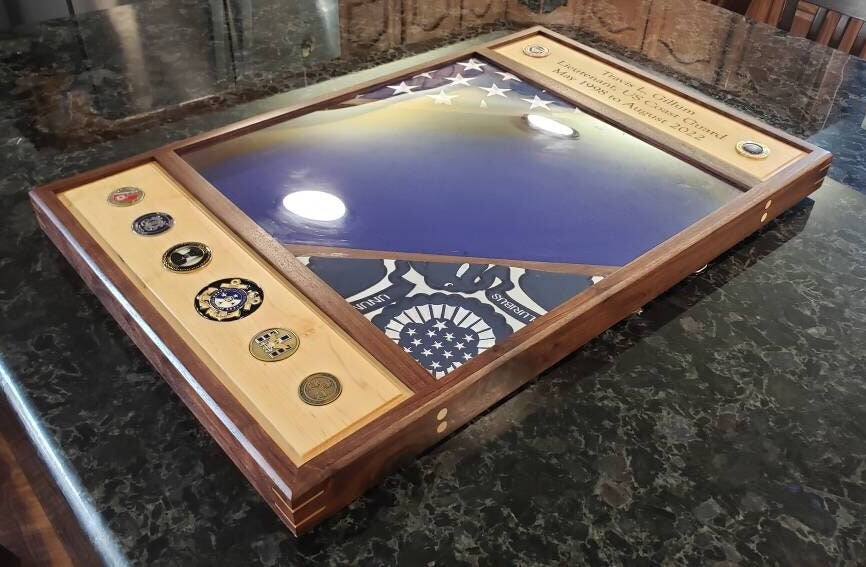 Deluxe Military Shadow Box Custom Display Case - Etsy