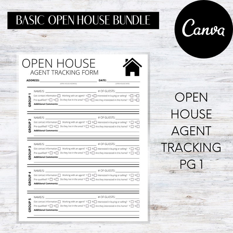 Basic Open House Bundle | Real Estate Marketing | Open House ...