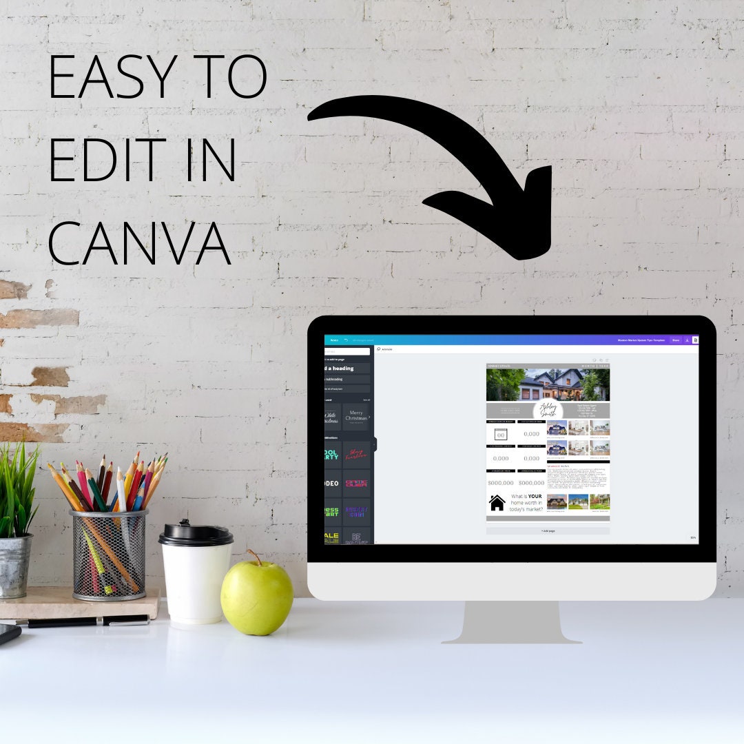 Modern Market Update Flyer Template | Real Estate Marketing | Market ...