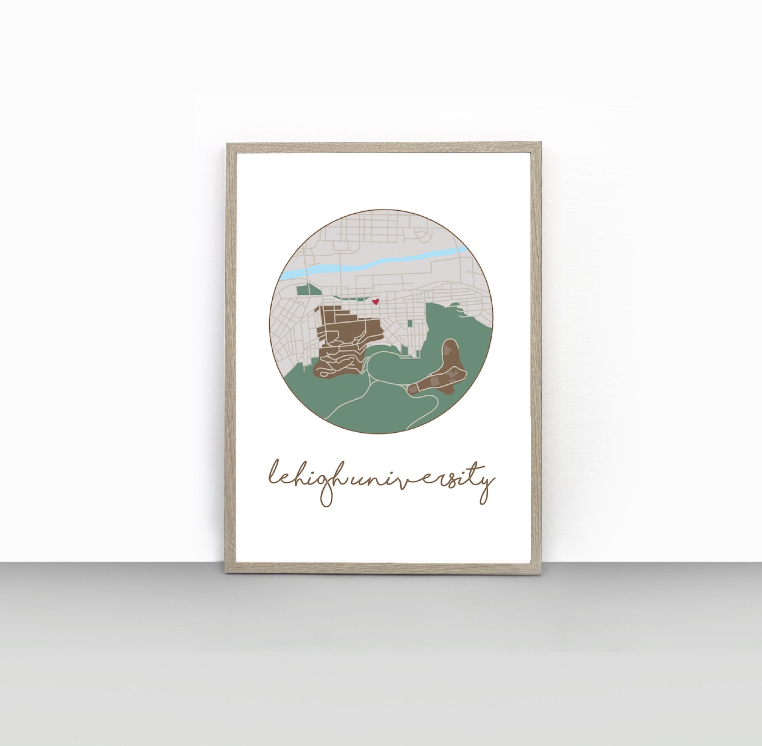 Custom College Campus Map DIGITAL PRINT - Etsy