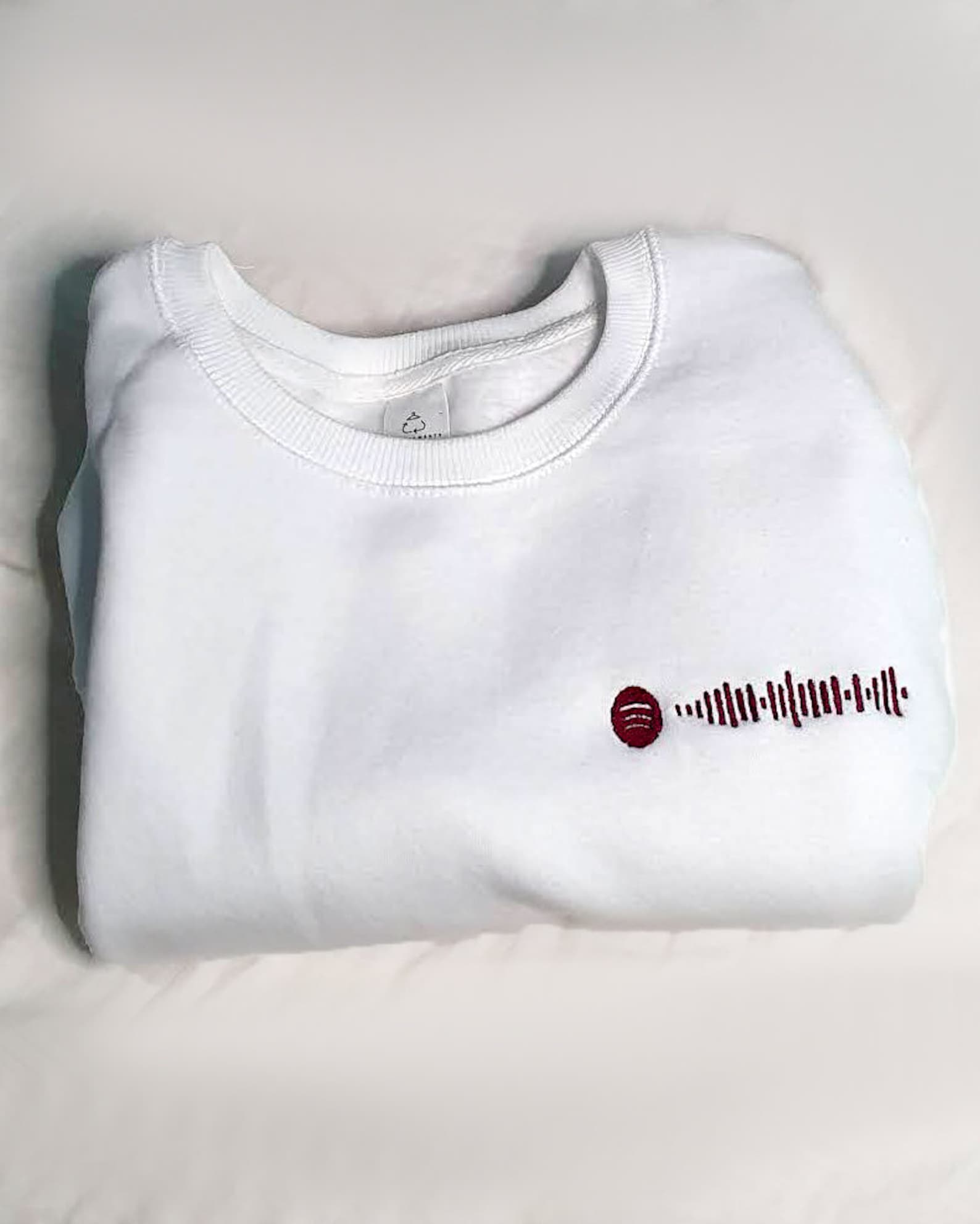 Custom Spotify Code Embroidered Sweatshirt Personalized - Etsy Canada