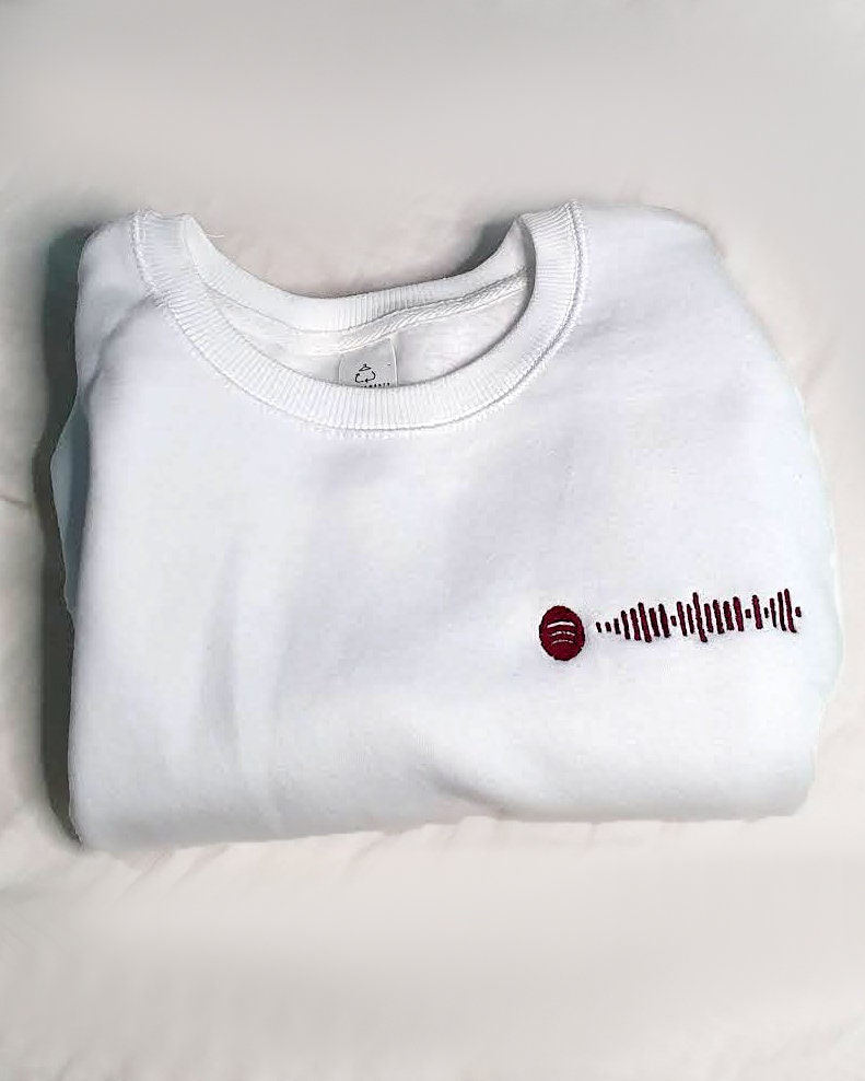 Custom Spotify Code Embroidered Sweatshirt Personalized - Etsy Canada