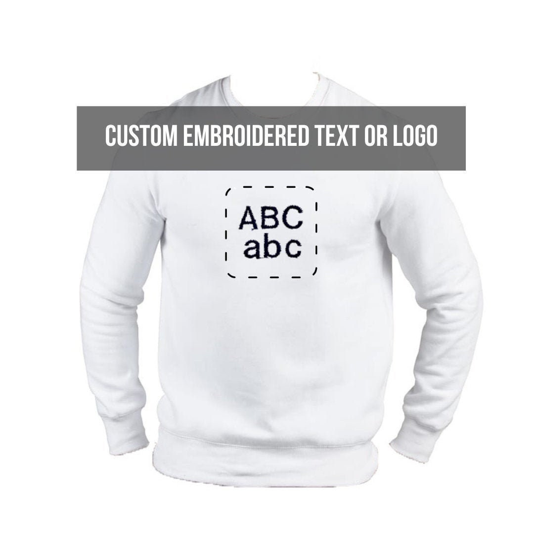 Custom Embroidered Sweatshirt Custom Text Sweatshirt Custom - Etsy Sweden