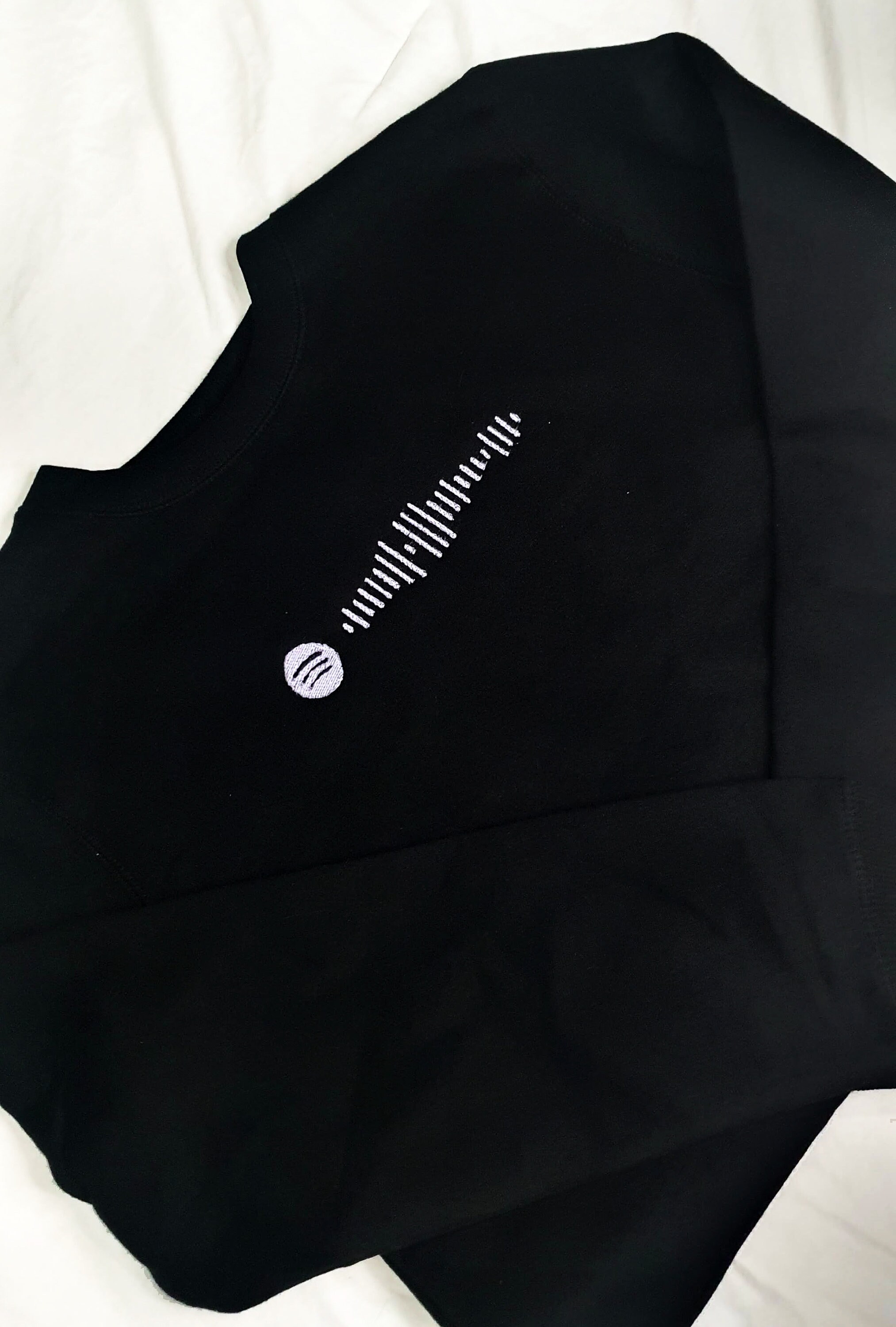 Custom Spotify Code Embroidered Sweatshirt Personalized - Etsy Canada