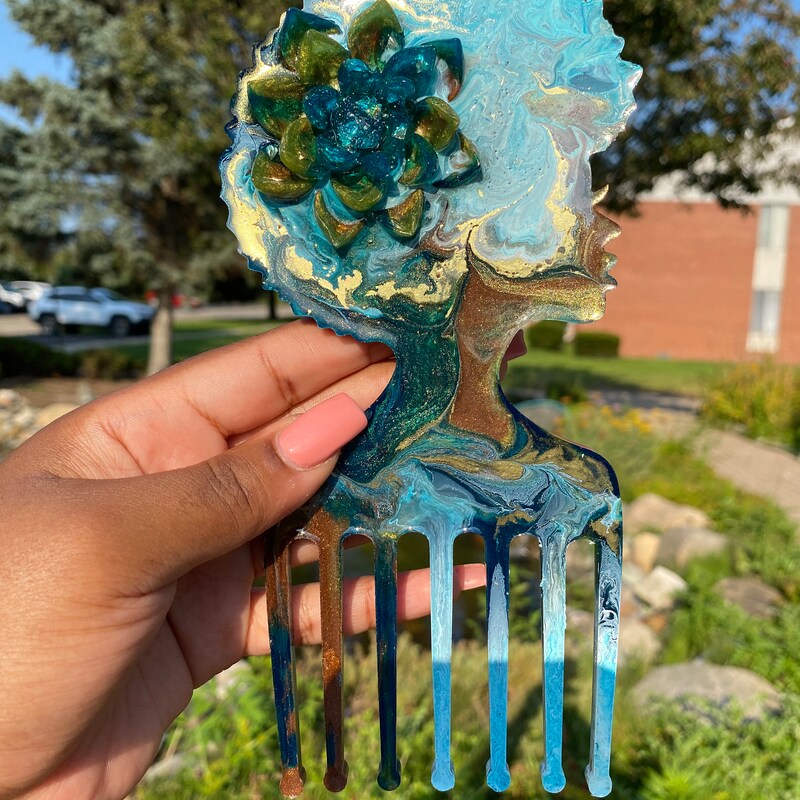 Afro Pick Art - Etsy