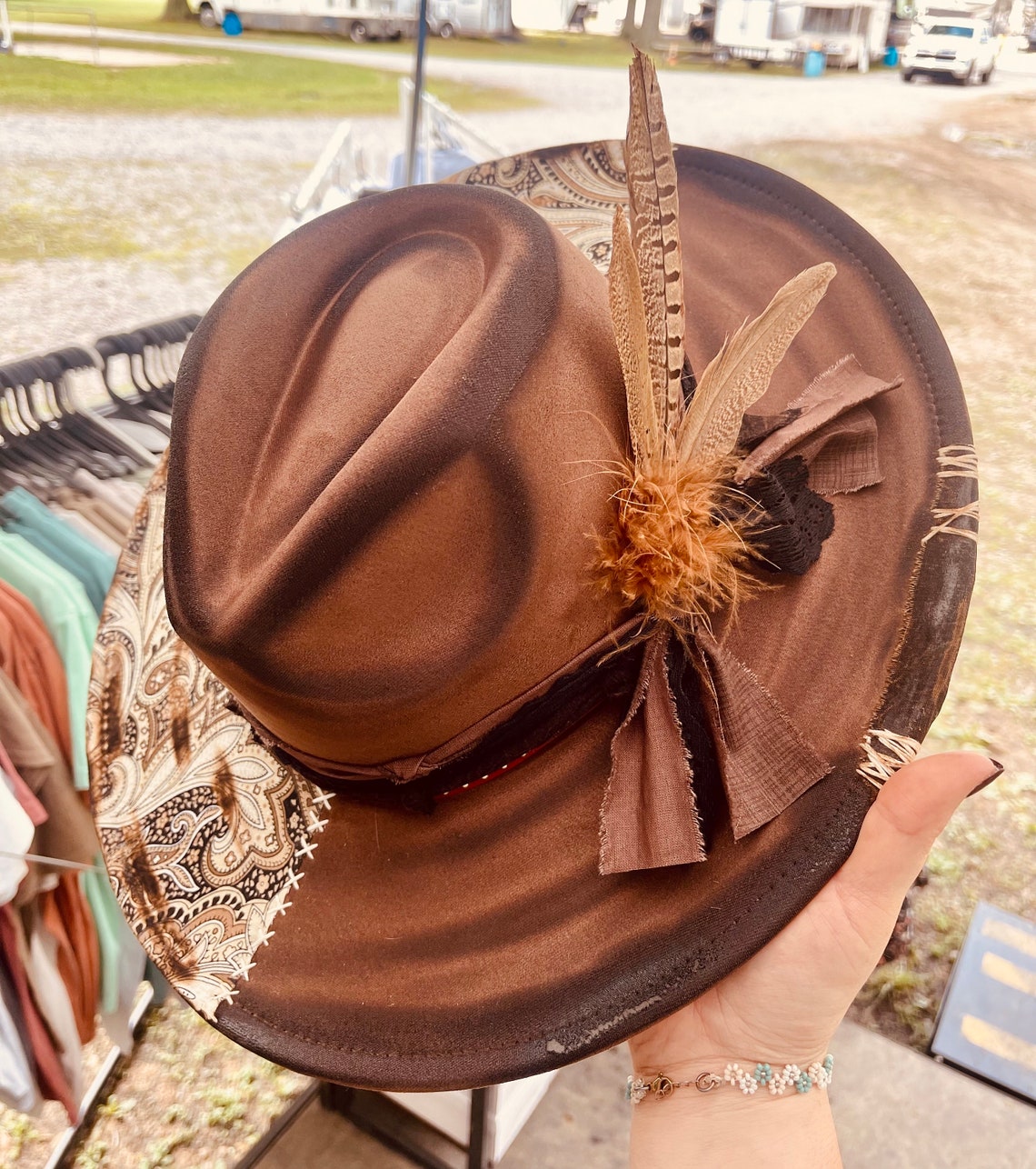 Custom Hand Burned Hat | Hand Burned Wide Brim Hat | Custom Branded Hat ...