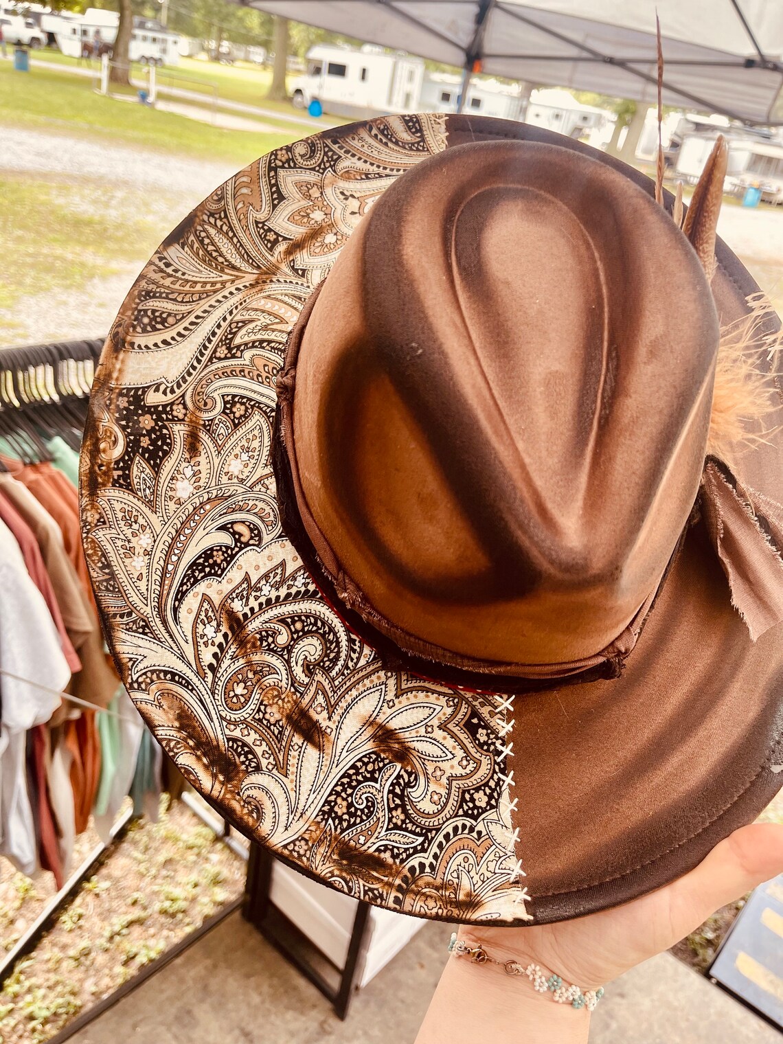 Custom Hand Burned Hat | Hand Burned Wide Brim Hat | Custom Branded Hat ...